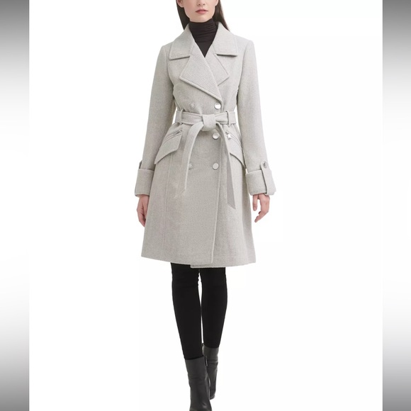 Guess | Jackets & Coats | Nwt Guess Womens Double Breasted Belted Wool ...